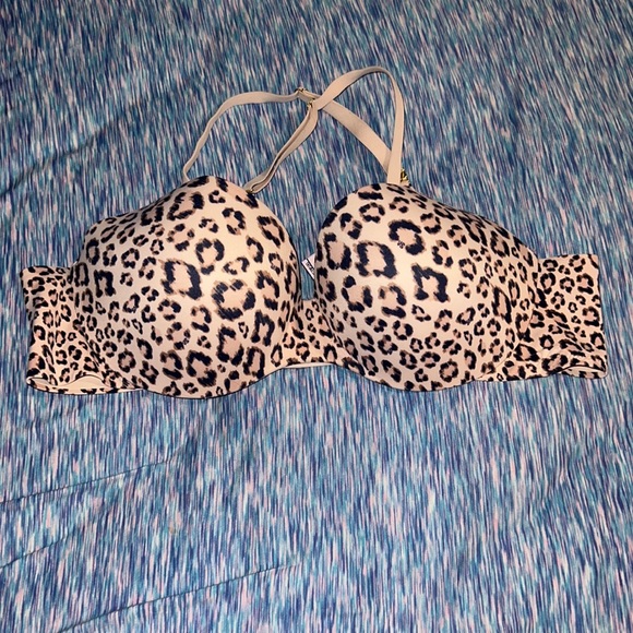 Victoria's Secret | Other | Victorias Secret Leopard Bra Size 38b ...
